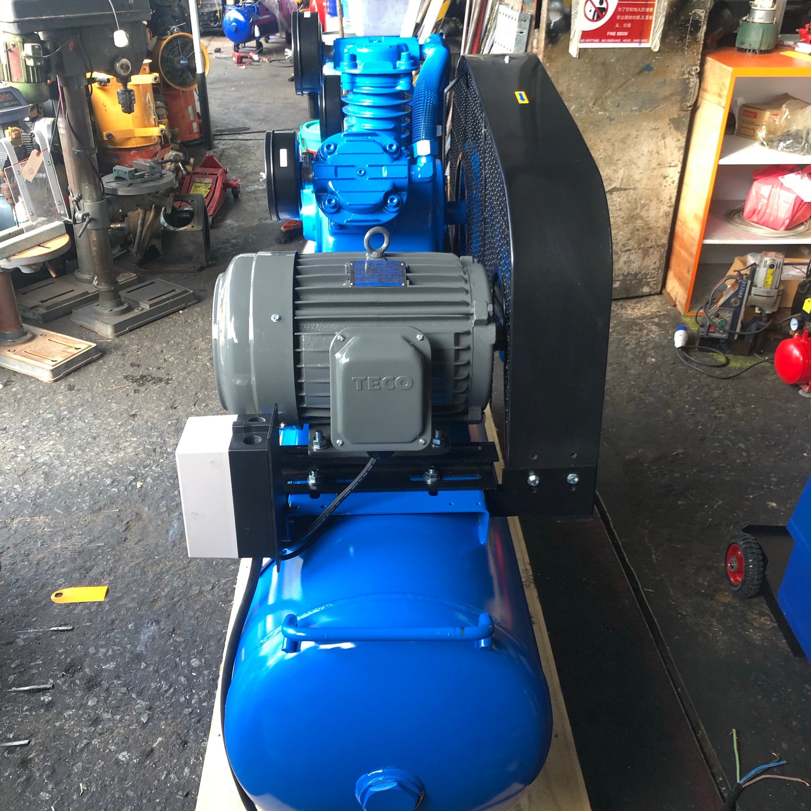 Puma 10Hp 285L 3 Phase 415V 50Hz Piston & Belt Air Compressor Ie3 #Pk1