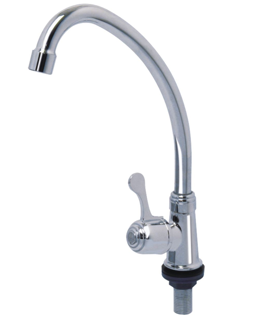 Showy Quarter Turn Single Lever Long Spout (Kitchen / Toilet) Sink Tap