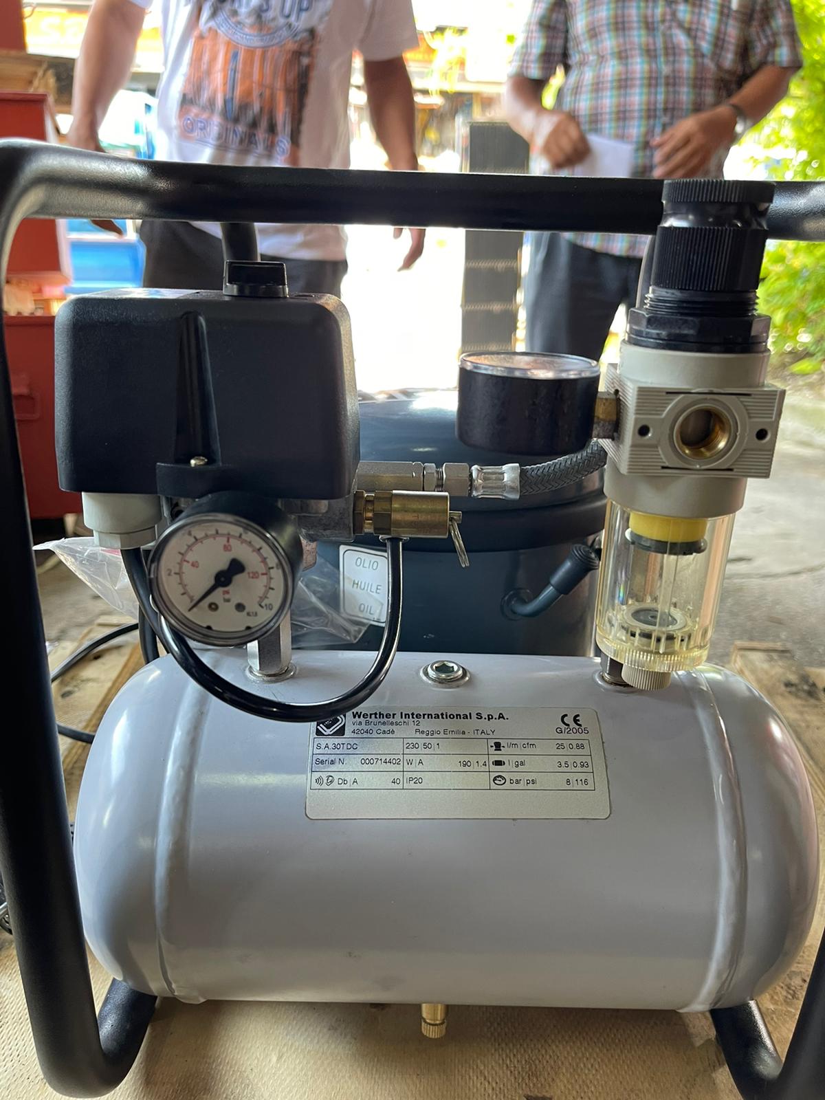 Silair Silent Compressor with 230V , SA30TC Italy | Model: SILAIR-SA30