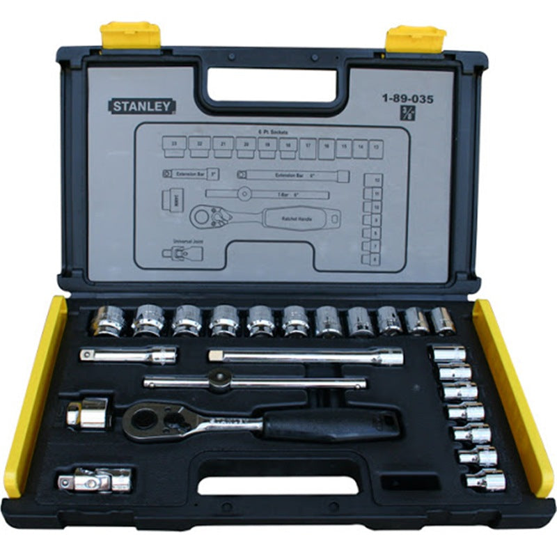 Stanley 24pc 3/8" Dr. Socket Set, 6-24mm | Model : 89-035-1