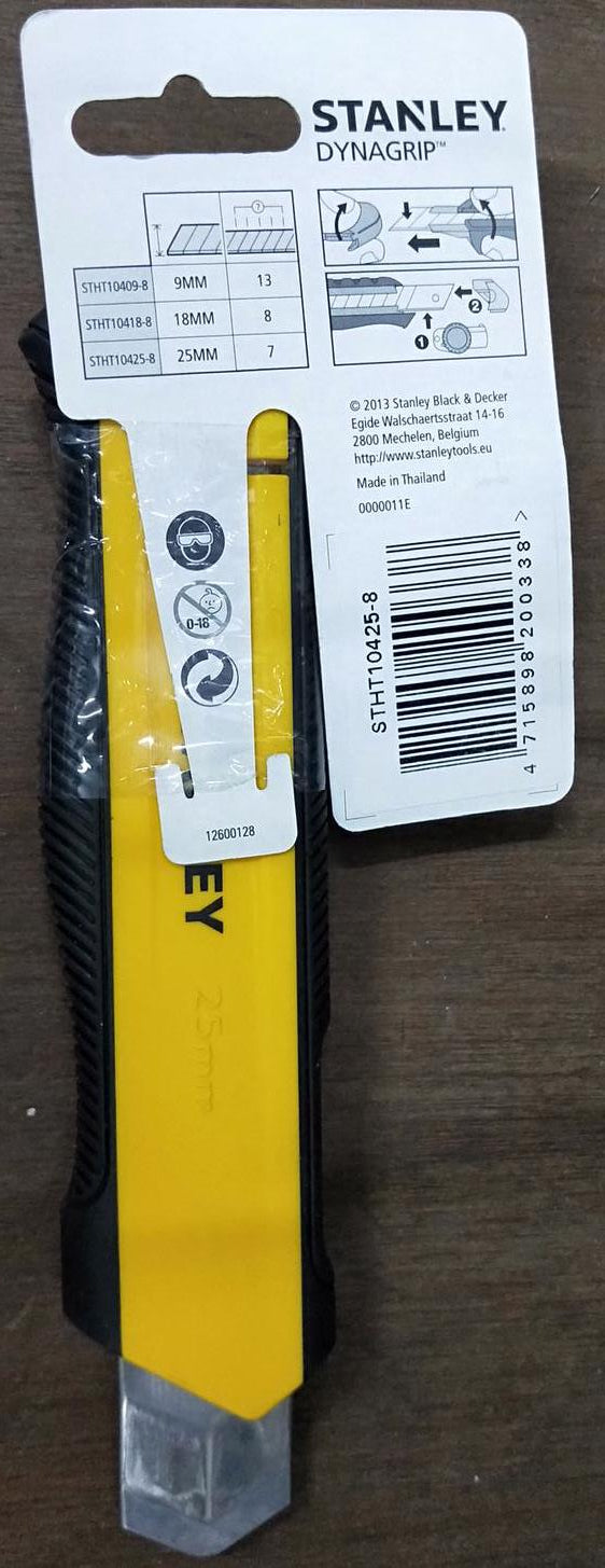 Stanley 25mm Dynagrip Snap Off Blade Pen Knife | Model : 10425 (STY104