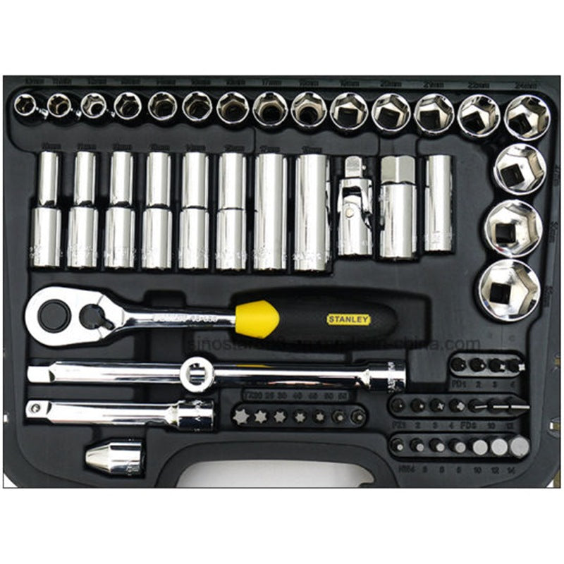 Stanley 58pc 3/8" Dr 6pt Metric Socket & Bit Set | Model : 94-185