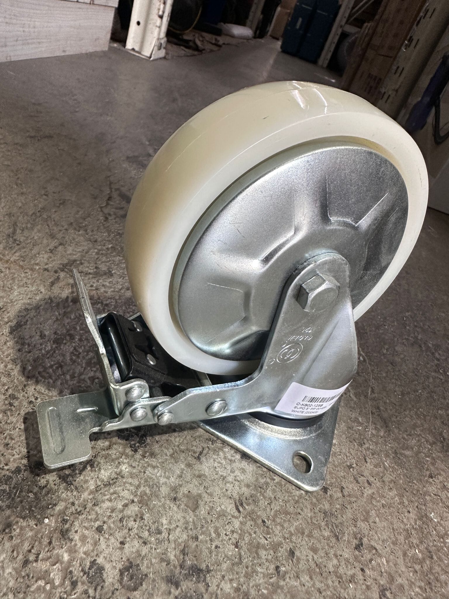 Supo White Wheel 1-1/2" - 5"| Model : C- | Type : Swivel , Brake or Ri