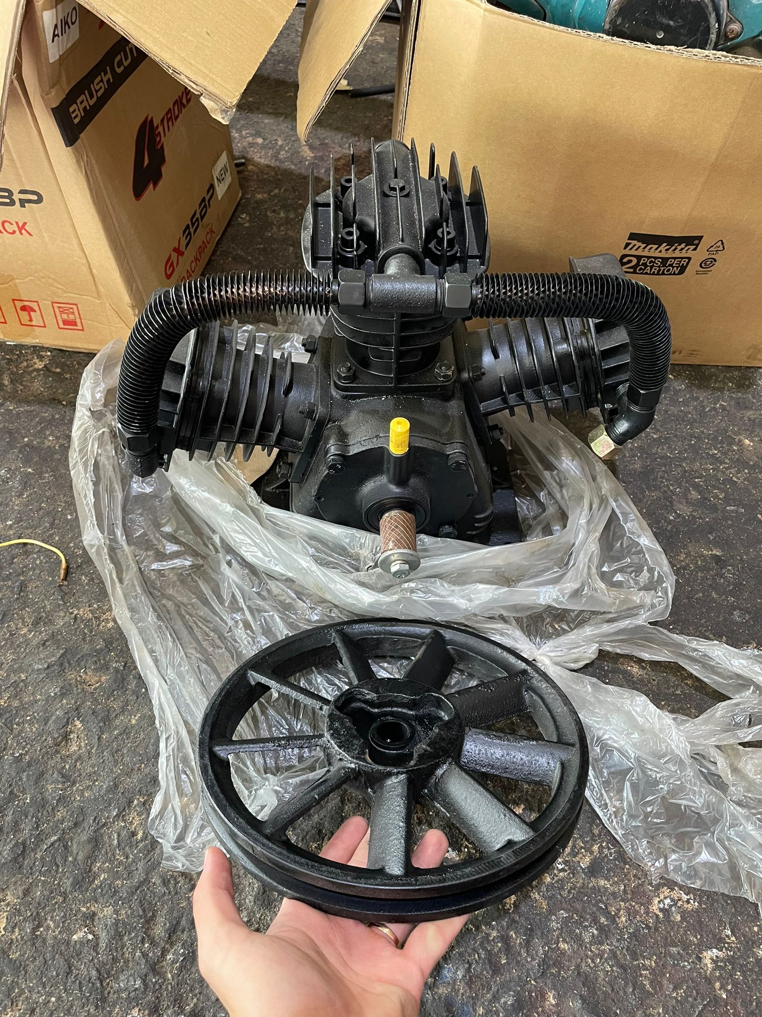 TIGER 3HP-4HP 2stage Bare Pump Head | Model: HEAD-FW365