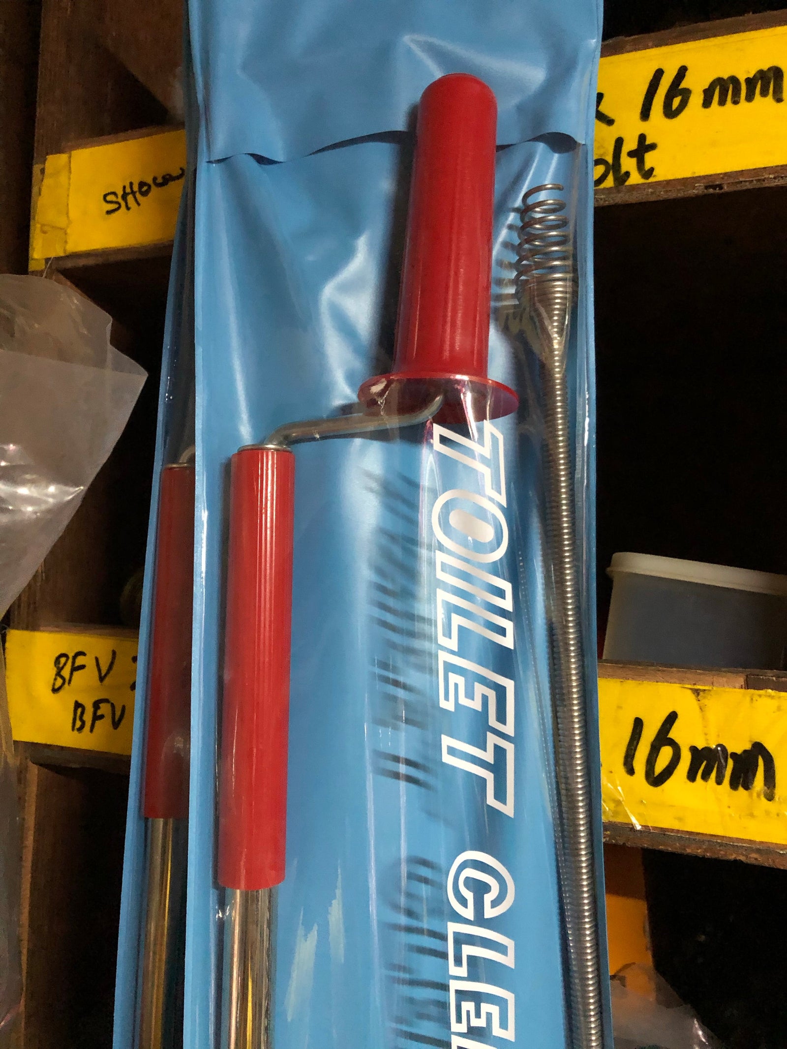 Toilet Drain Cleaner with Red Handle | Model : PC-R