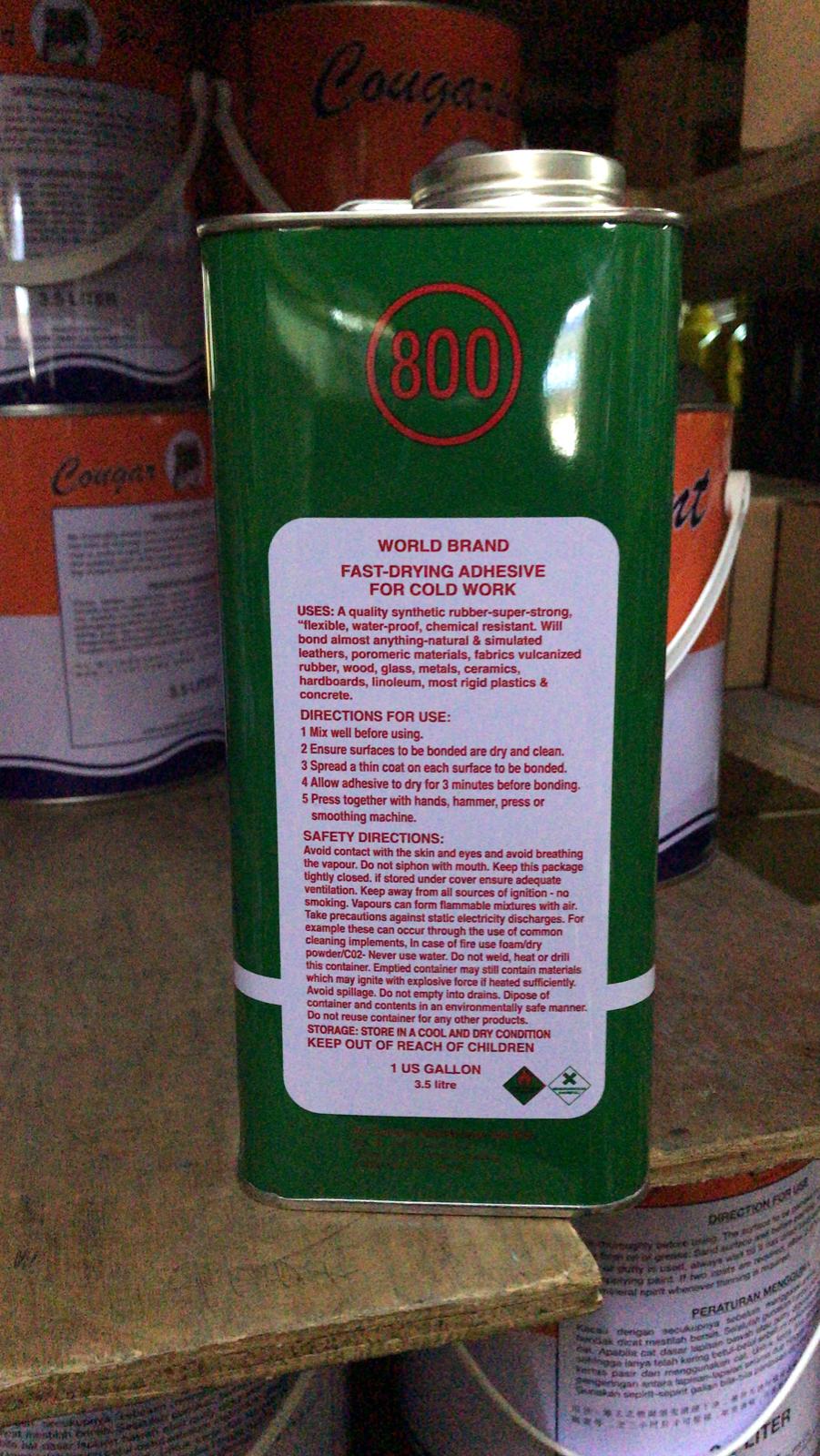 World Brand 800 Adhesive 1Gal, 3.5L | Model : GLUE-W8001