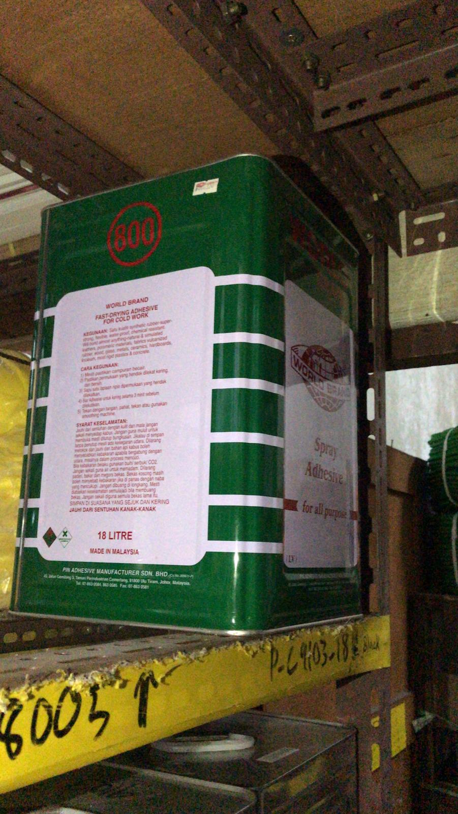 World Brand 800 Adhesive 5Gal, 18L | Model : GLUE-W8005