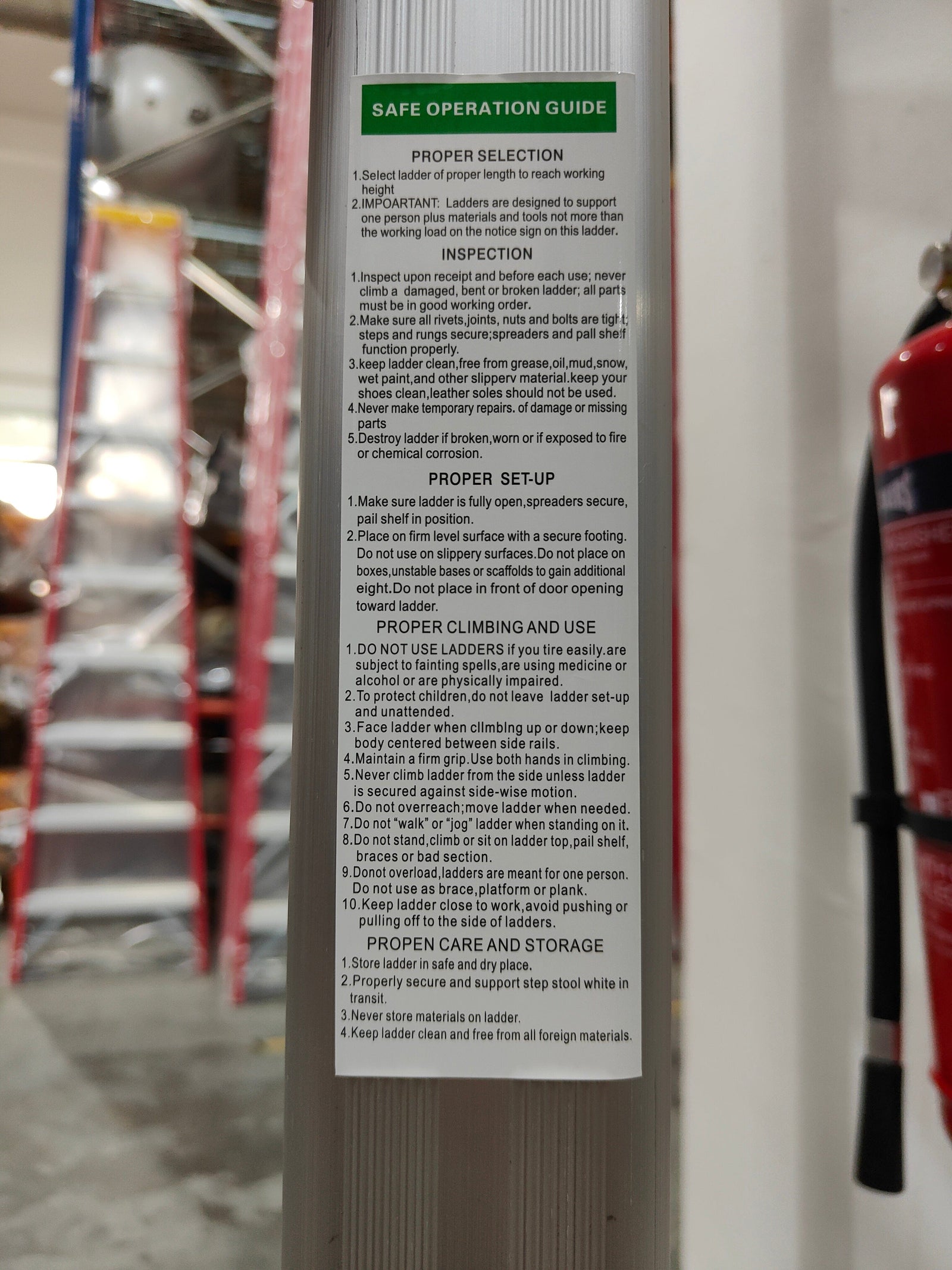 XG ALUMINIUM SINGLE POLE LADDER Model: XG110D, Steps(Feet) : 8', 10',