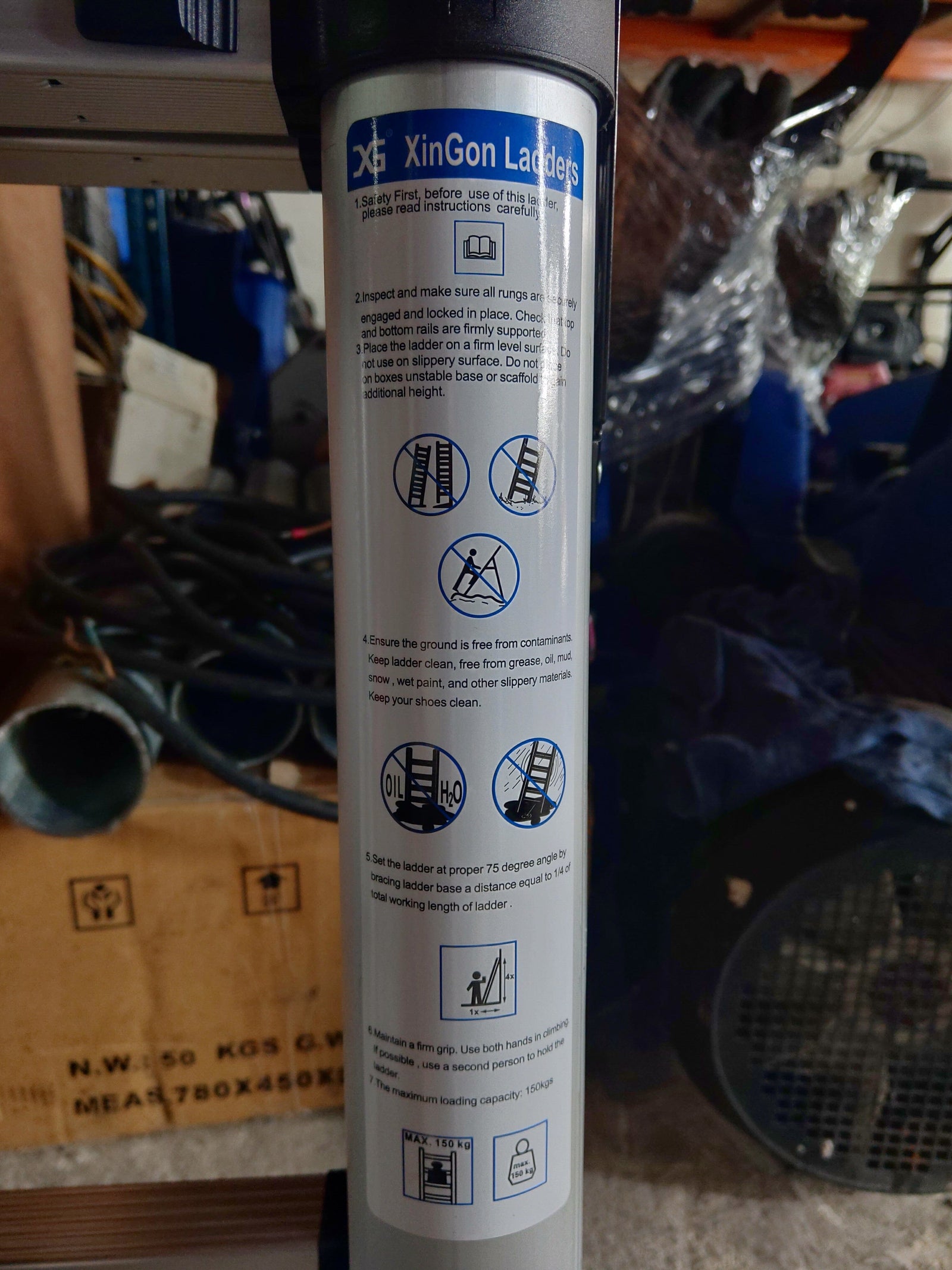 XG Double Side Telescopic Ladder | Model : L-XG130A