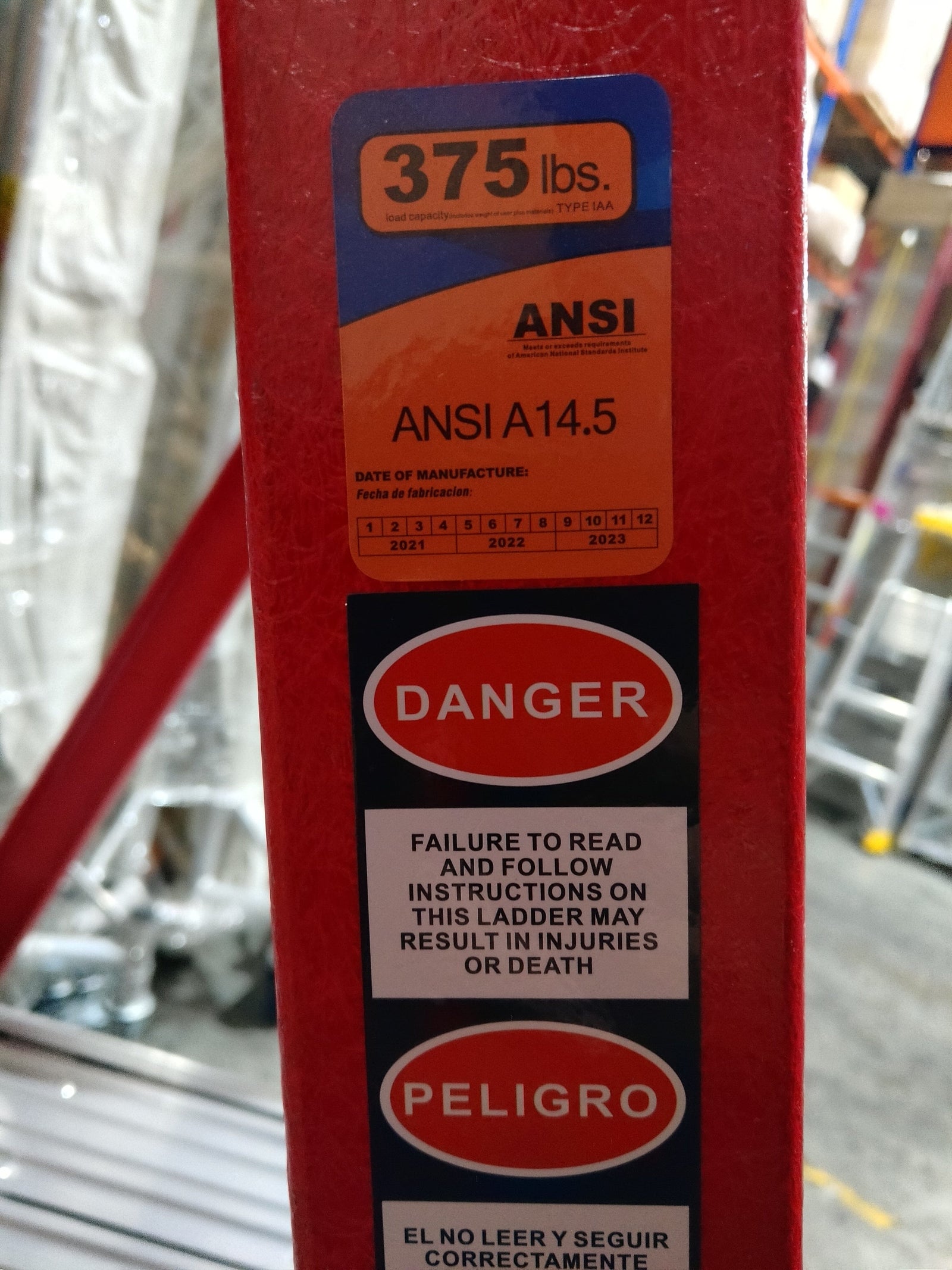 XG Fibreglass Platform Shelf Ladder, C-Type | Sizes : 3 - 12 Steps | M