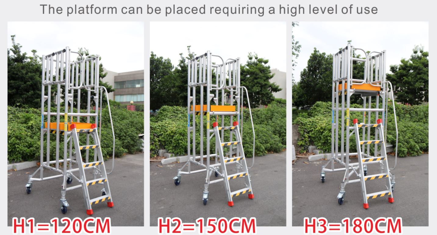 XG Mini Foldable Aluminium Scaffolding with Adjustable Platform height