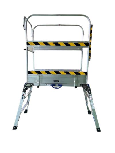 XG Portable Aluminium Working Platform Ladder With Hand Rails | Model